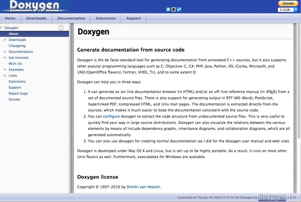 Docset を doxygen で自作する - HEPtech